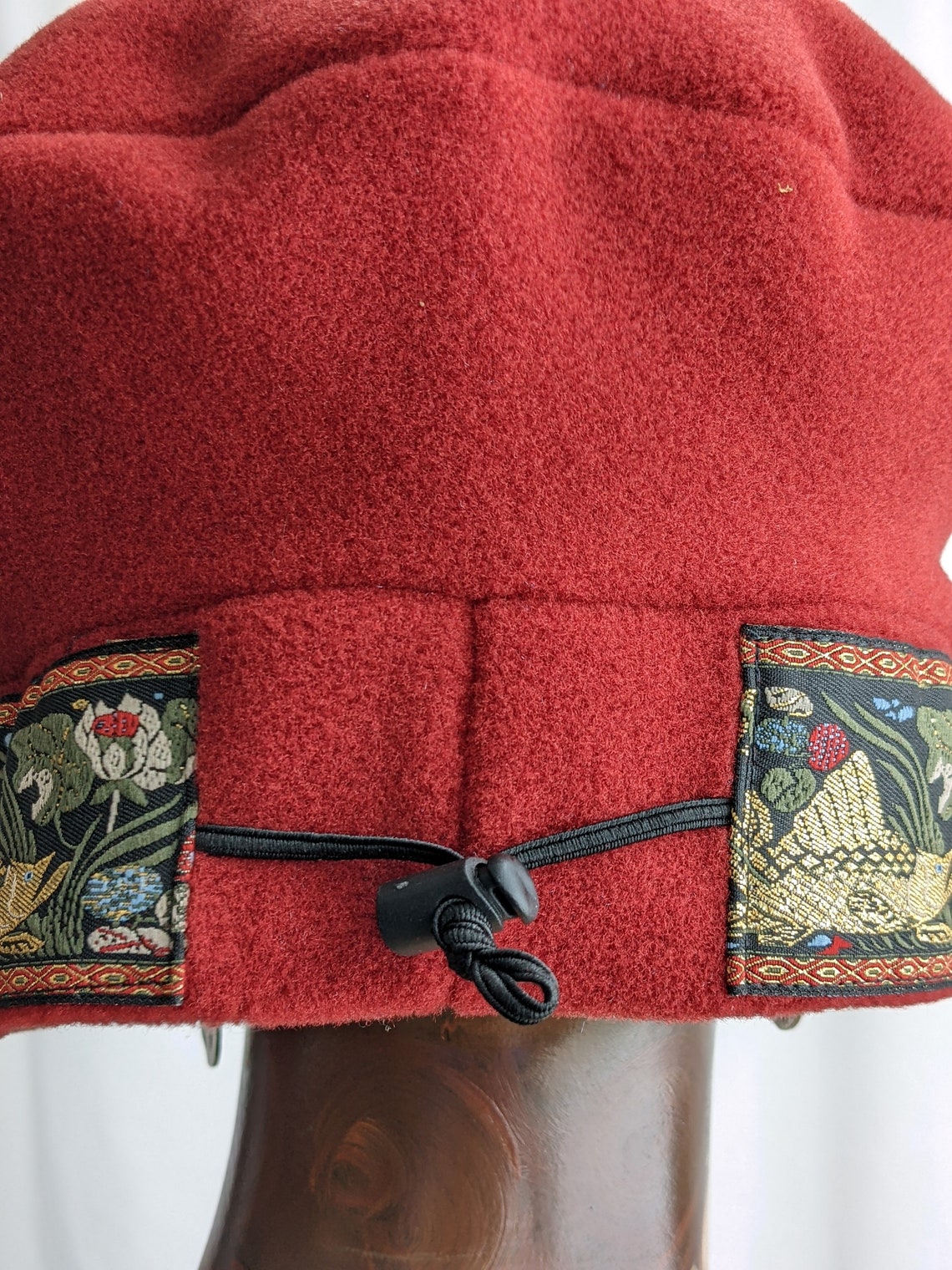 Paprika Beret With Wide Metallic Fish Trim - Etsy