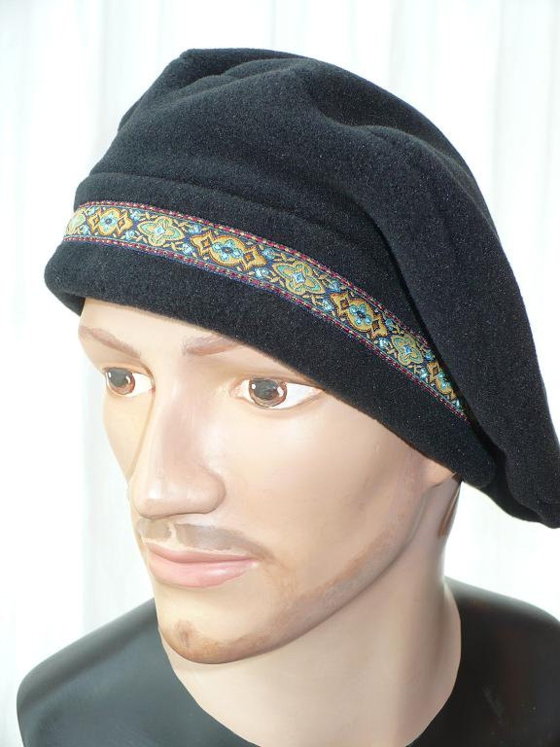 Brown Fleece Beret With Renaissance Trim - Etsy