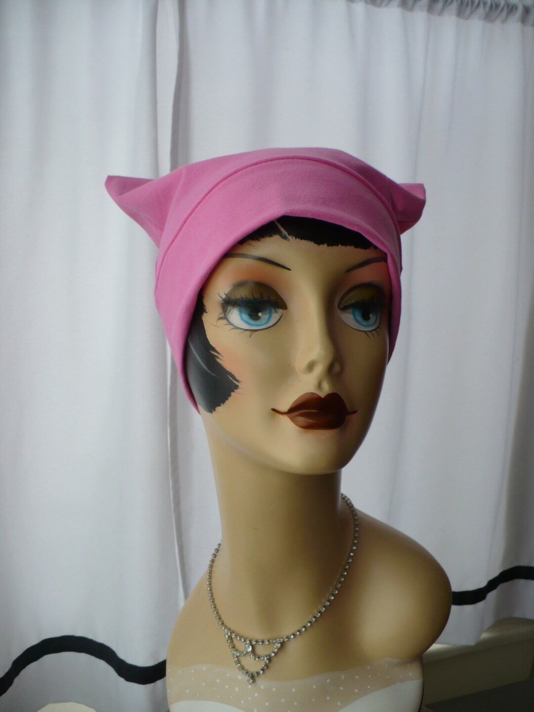 Pink Pussy Hat Lightweight Cotton Lycra Knit Etsy