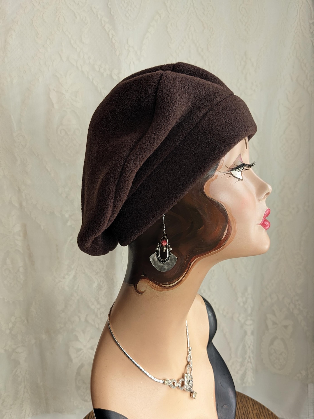 Brown Polar Fleece Beret, Fleece Beret, for Men or Women - Etsy