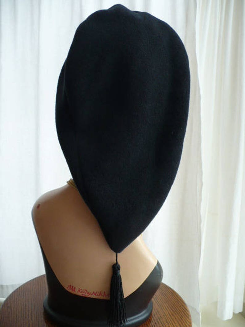 Black Polar Fleece Teardrop/ Treking Hat - Etsy