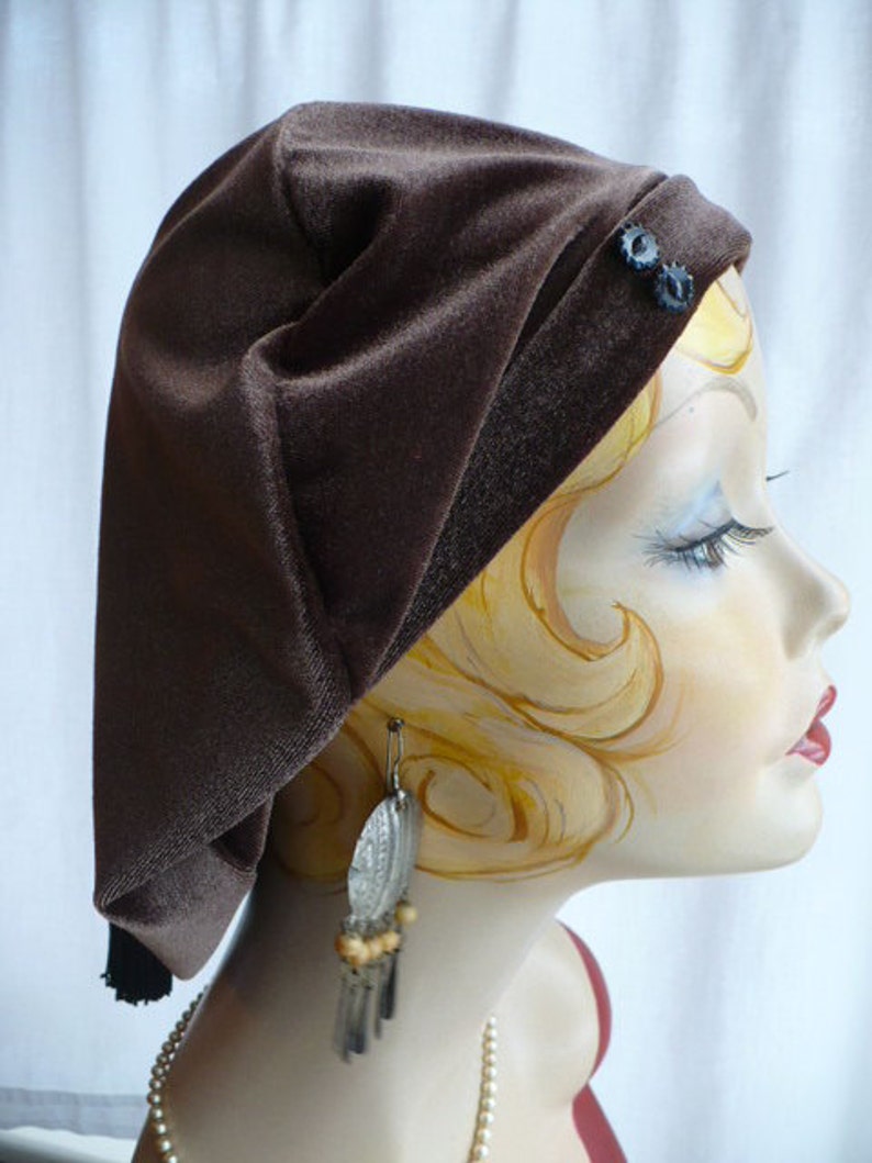 Oversize Black Velvet Floppy Artists Beret With Rayon Tassel - Etsy