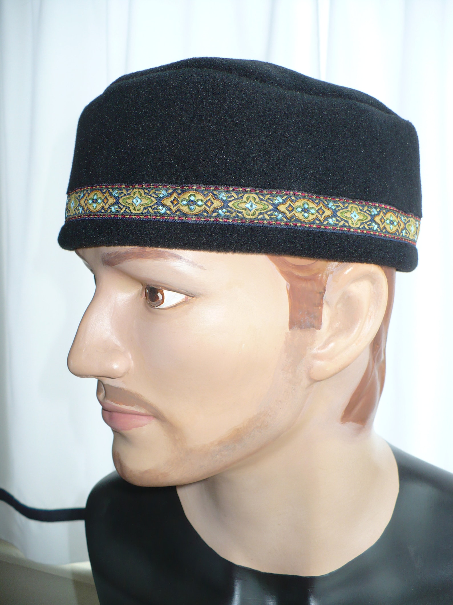 Men's Black Polar Fleece Kufi Fez Cap With Renaissance - Etsy