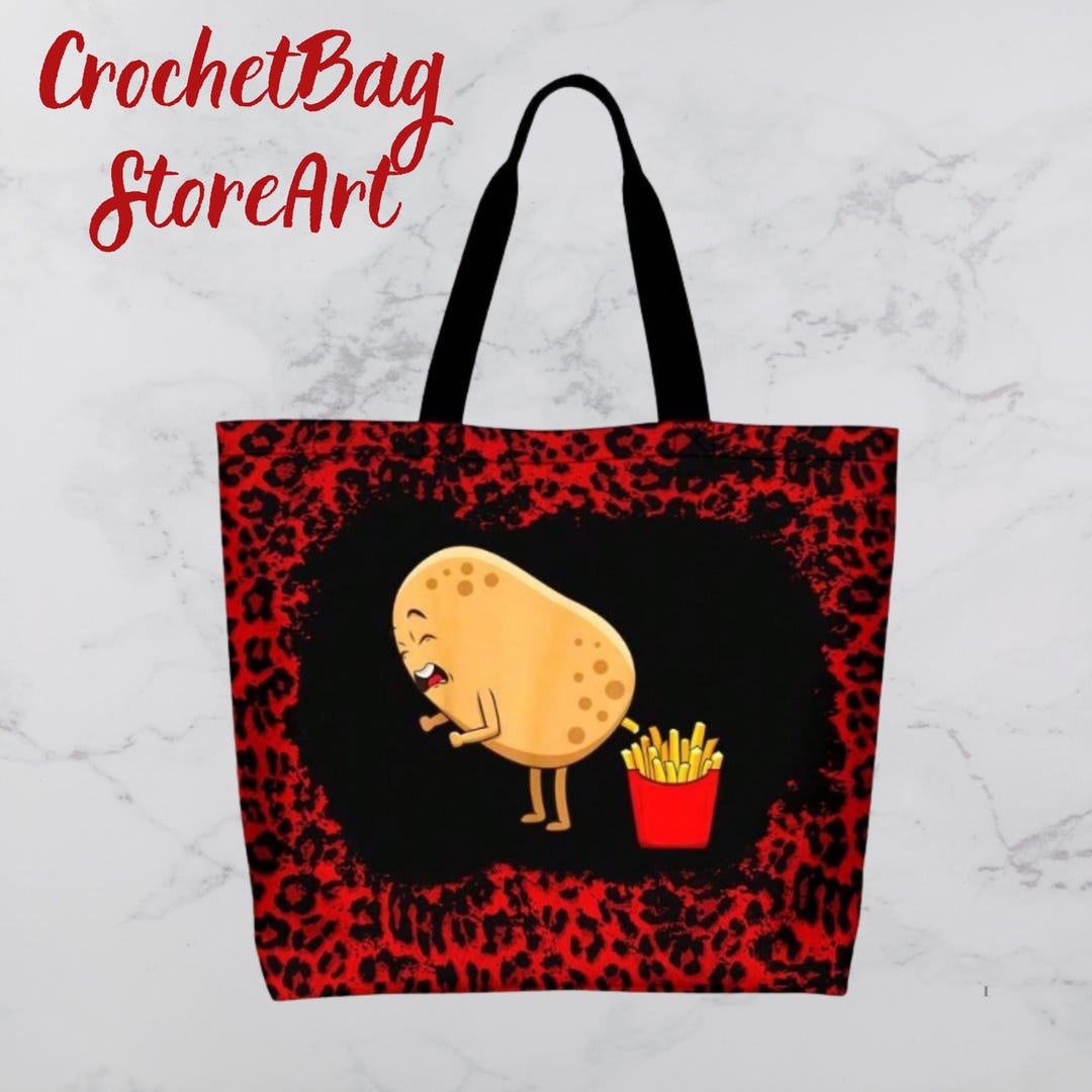 Funny Potato Farts Fries Shoulder Bag – Cartoon Humor Travel Tote - Etsy