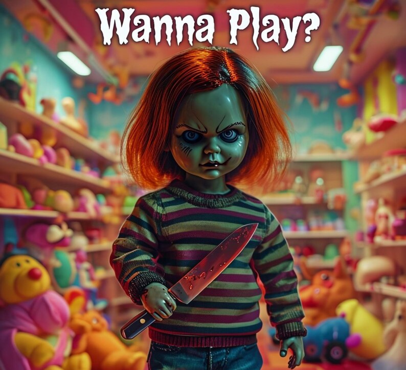 Chucky PNG: Horror Movie Scary Doll Sublimation File (digital Download ...