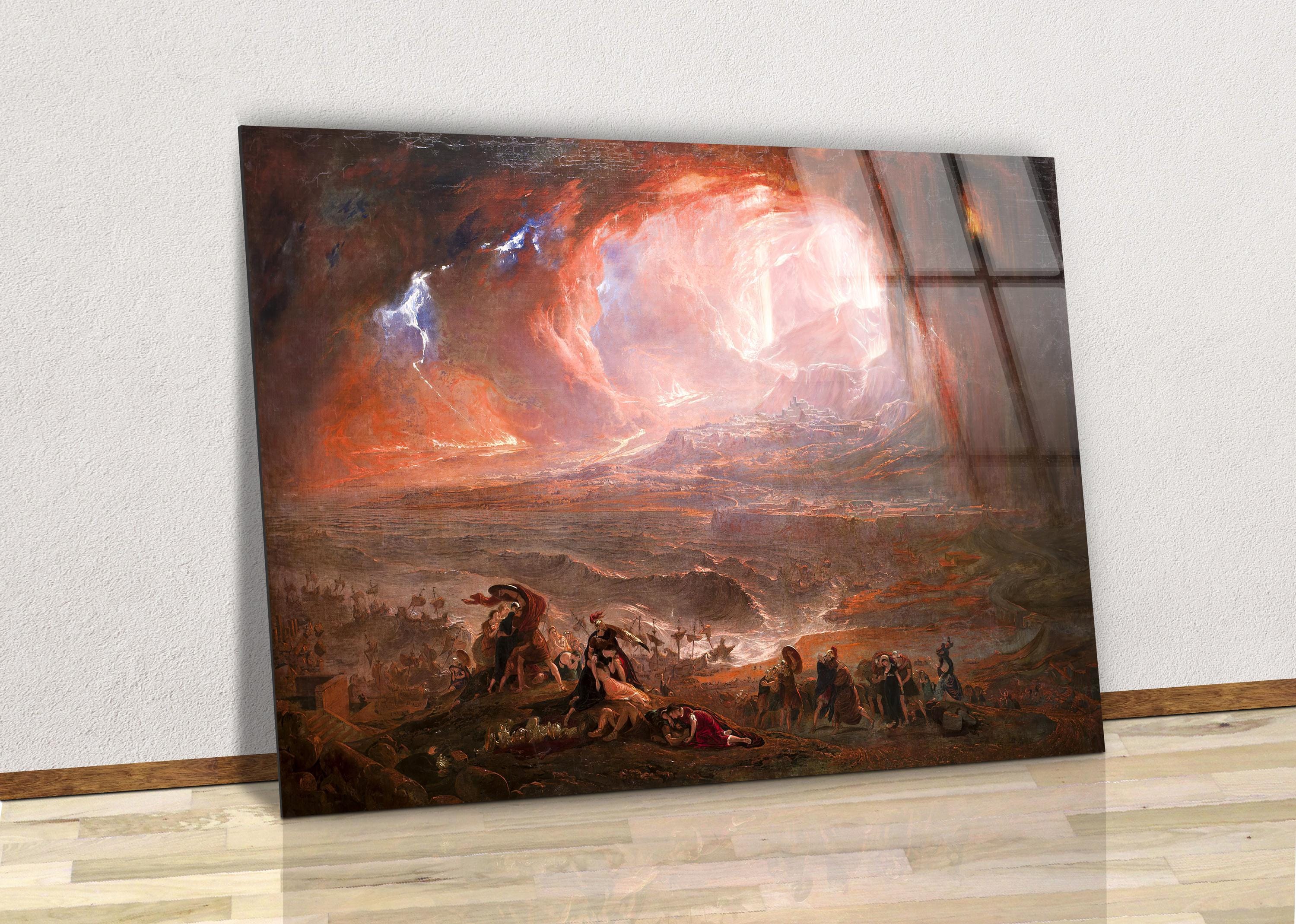 The Fall of Babylon by John Martin Canvas Wall Art Design / Glass Wall ...