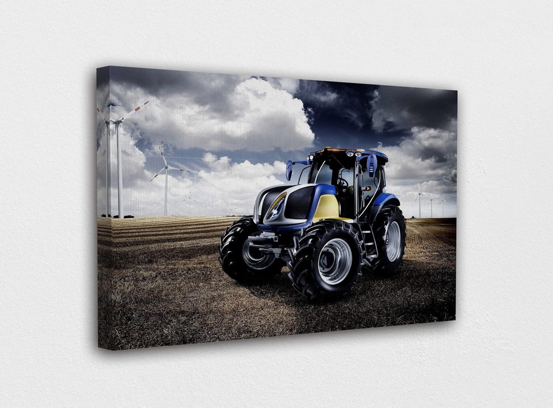 New Holland Tractor Canvas Wall Art Design / Glass Wall Art Design ...