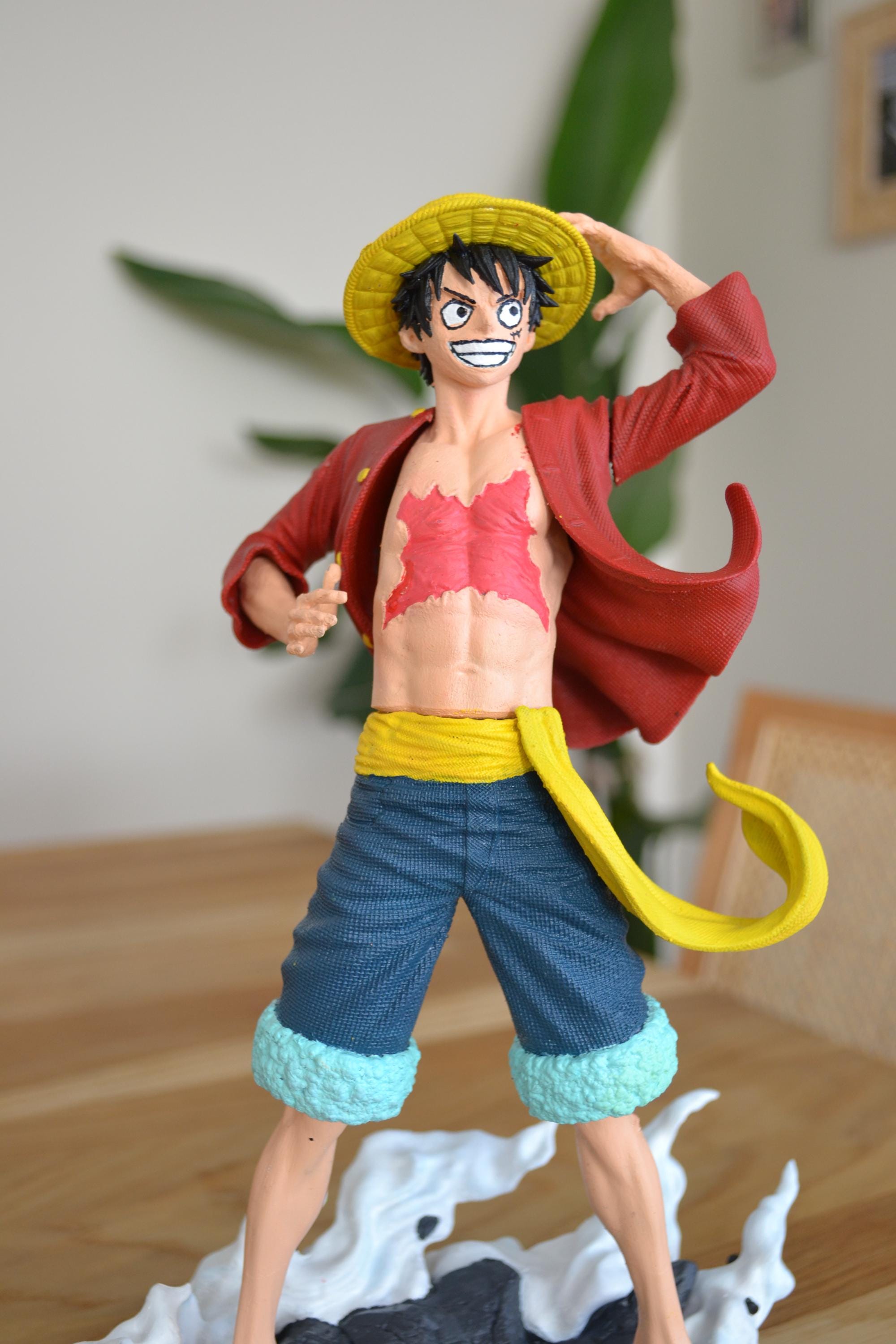 Monkey D. Luffy 3D Printed Resin Statue – Hand-painted Figure - Etsy