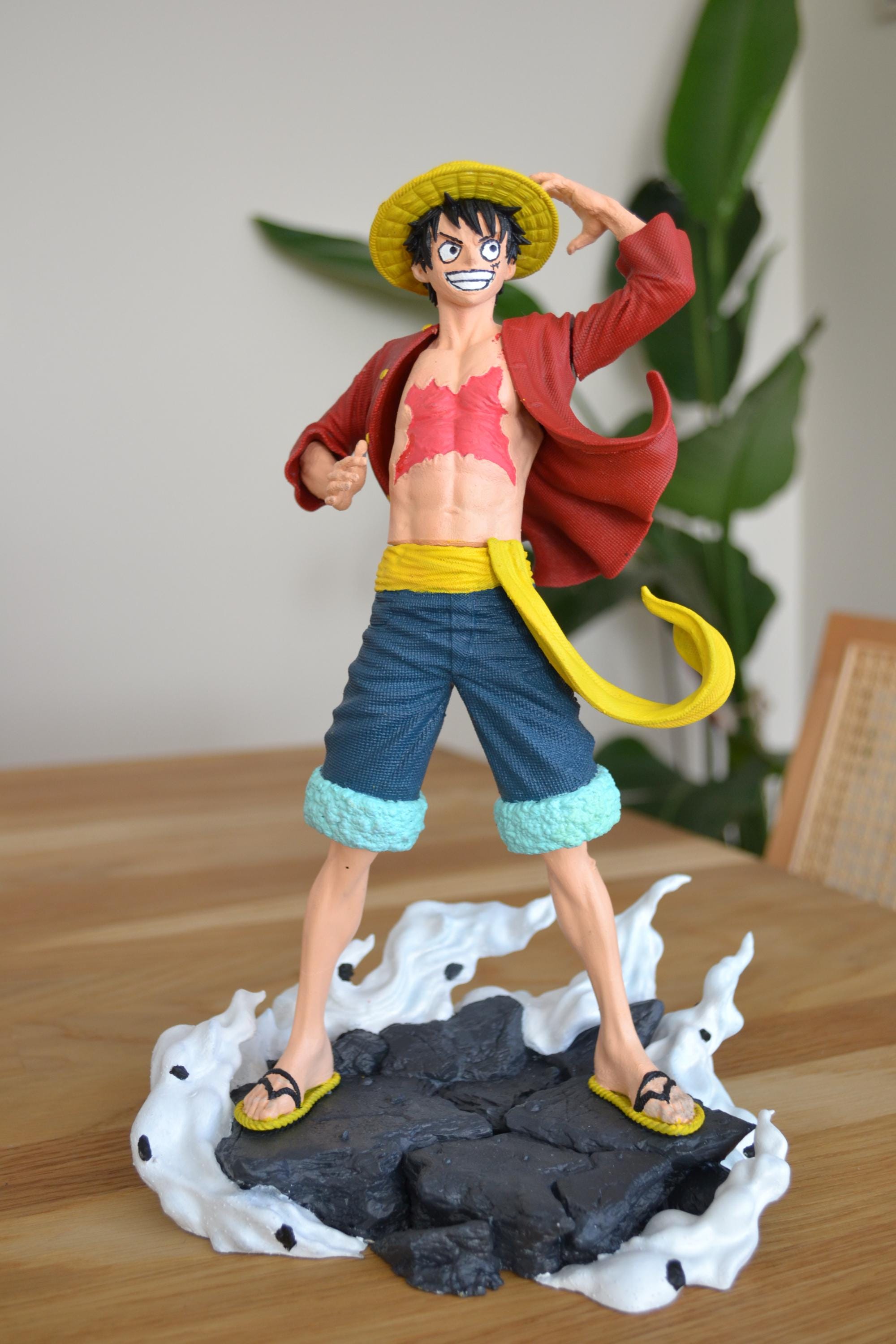 Monkey D. Luffy 3D Printed Resin Statue – Hand-painted Figure - Etsy