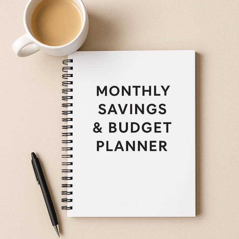 Easy Monthly Budget & Savings Planner - Etsy