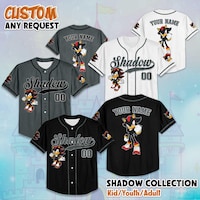 Custom Super Sonic the Hedgehog Baseball Jersey, Personalized Number ...