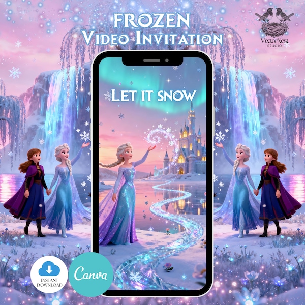 Frozen Invitation' - Etsy