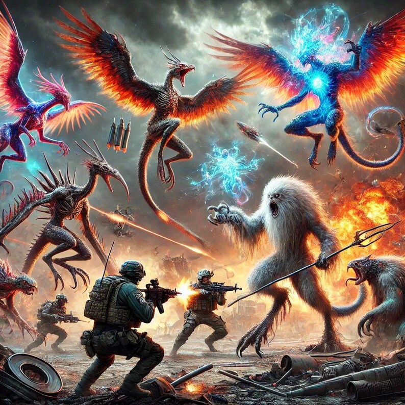 Digital Art | Post-apocalyptic Demon Illustration | AI Fantasy Wall Art ...