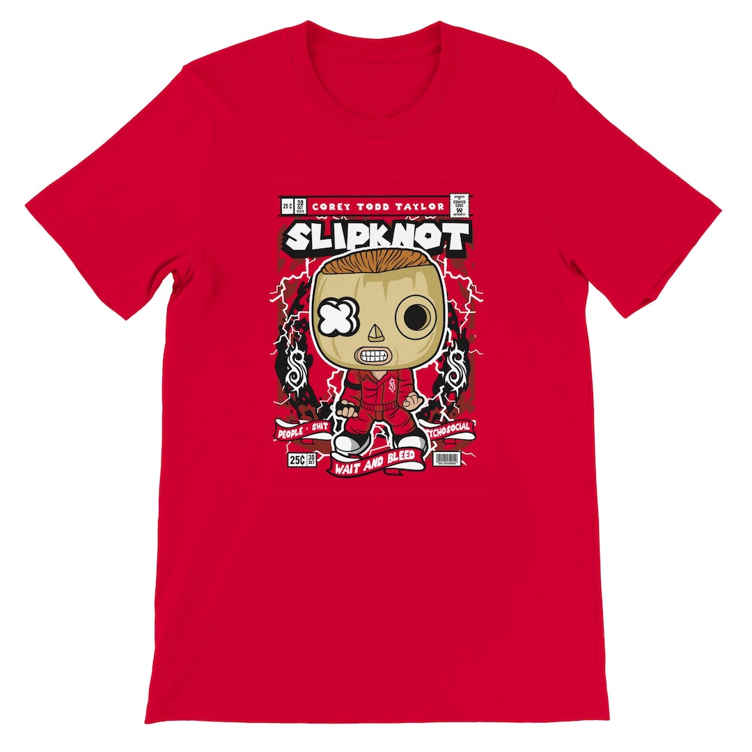 Corey Taylor – Metal T-shirt | Slipknot Frontman Cartoon Mask Style - Etsy