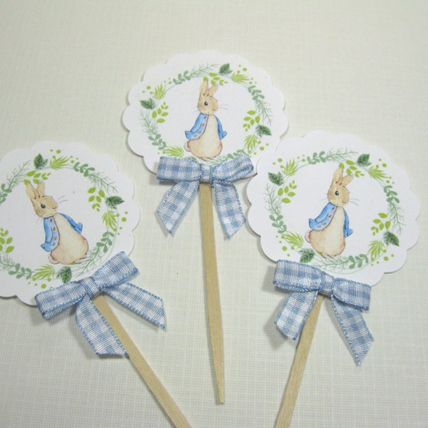 Peter Rabbit Cupcake Topper - Etsy