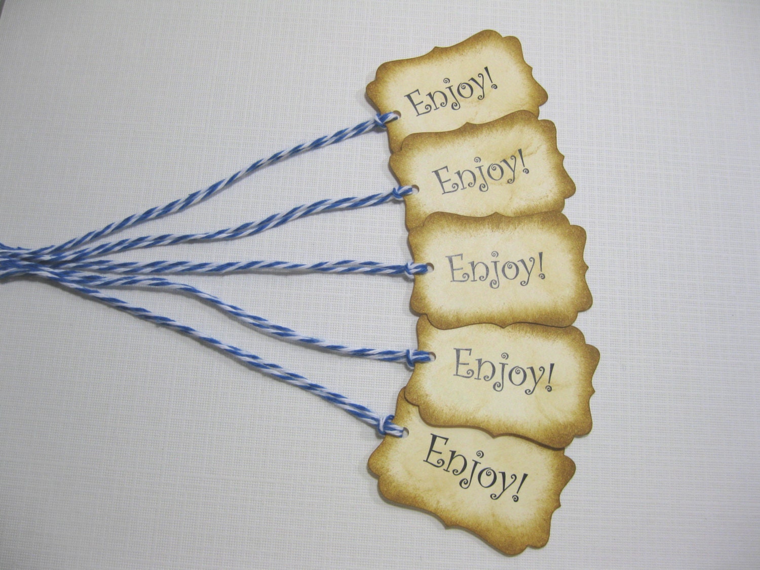 10 Enjoy Favor Tags Wedding Favors Bridal Shower Favors | Etsy