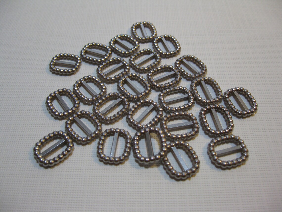 25 Rectangle Pearl Ribbon Slides Sliders Buckles - Etsy