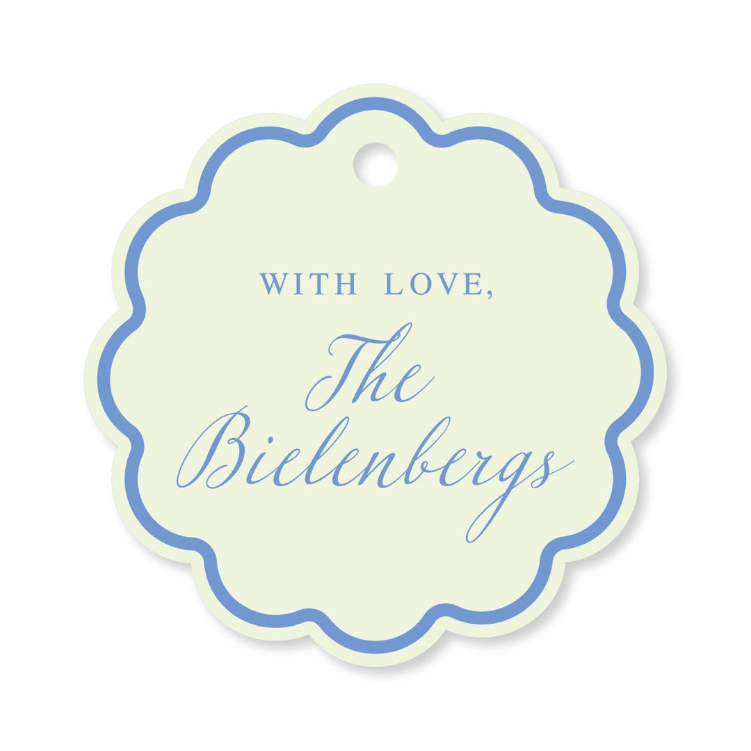 Personalized Scallop Die-cut Gift Tag: Special Occasion - Etsy