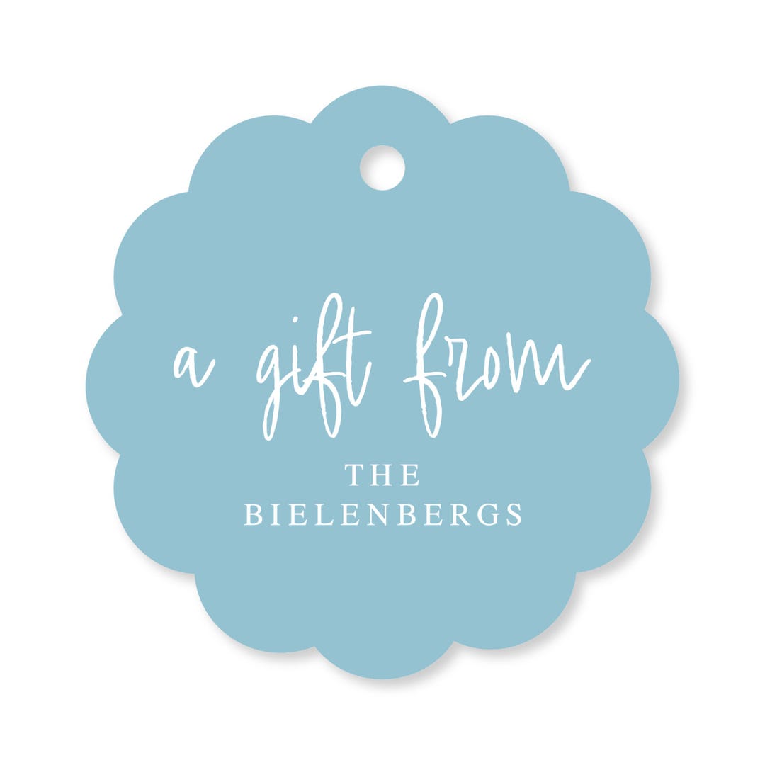 Personalized Scallop Die-cut Gift Tag: Special Occasion - Etsy