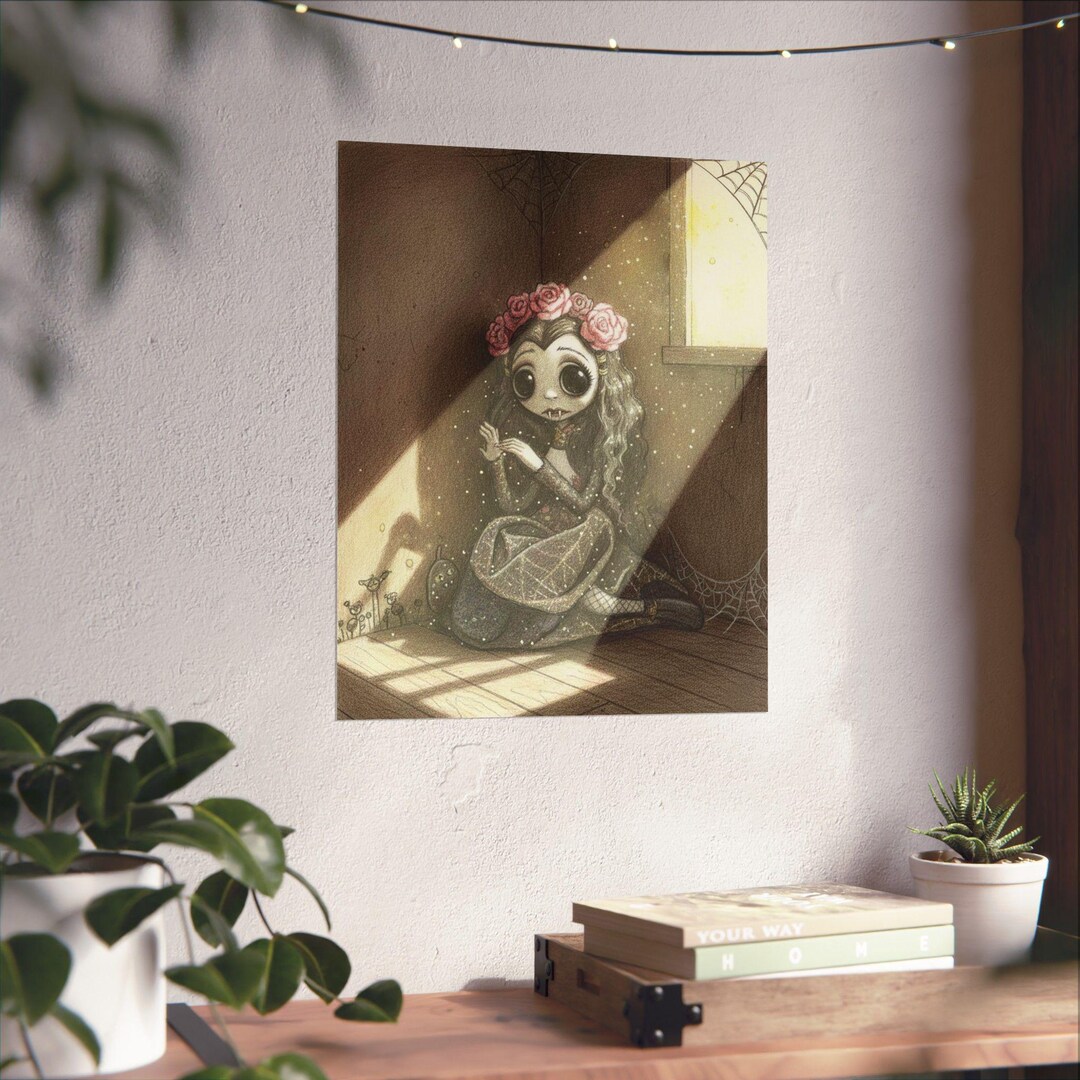 Vampire Hiding From the Sunlight, Creepy Cute Fairy Poster Art Doll ...