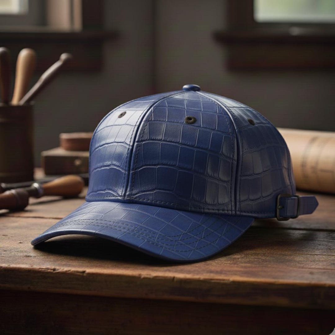 Handmade Crocodile Leather Baseball Cap: Luxury Exotic Skin Cap - Etsy