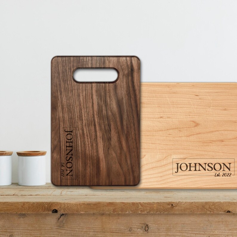Personalized Engraved Wooden Cutting Board Custom Kitchen Decor ...