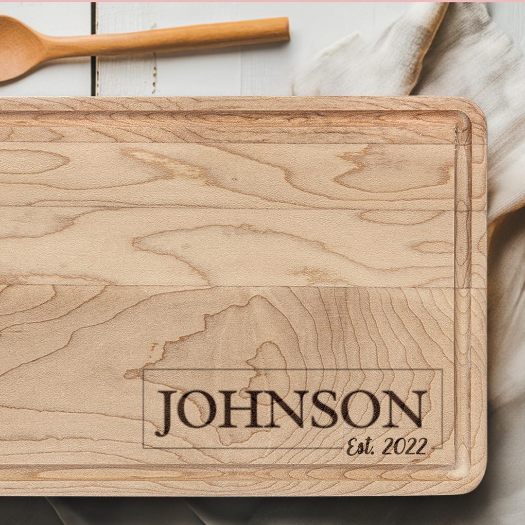 Personalized Engraved Wooden Cutting Board Custom Kitchen Decor ...