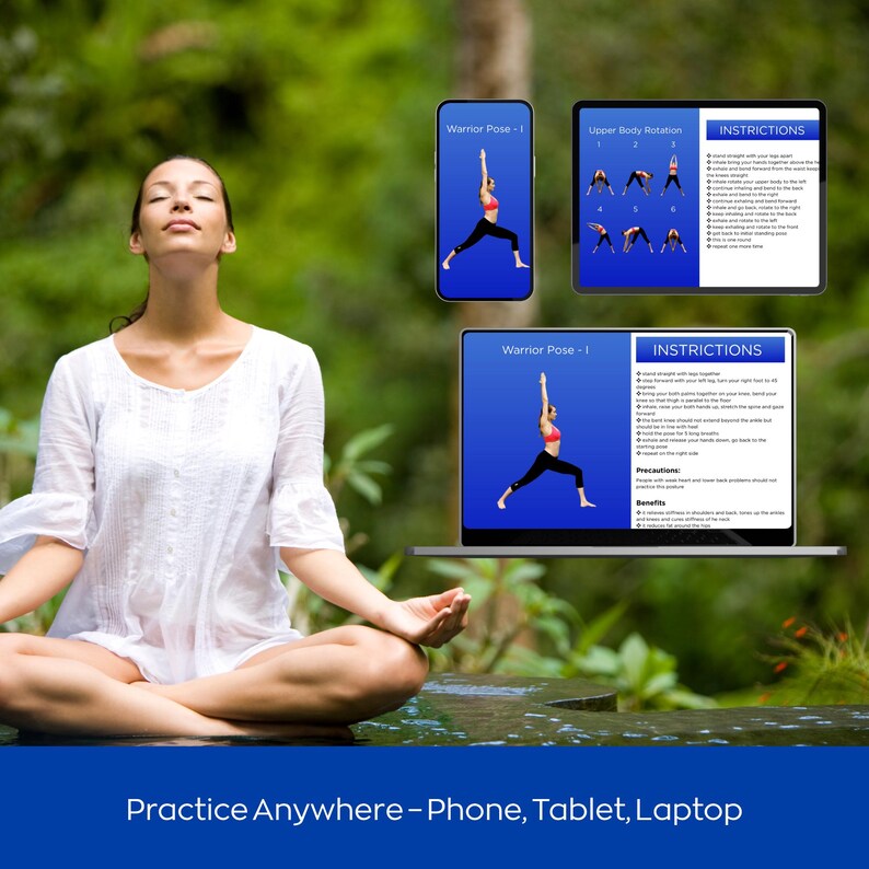 90 Slimming Step-by-step Yoga Poses PDF Guide | Illustrated Yoga Ebook for Weight Loss ...