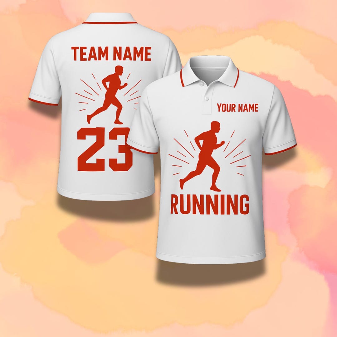 Custom Running Team Polo – Personalized Sports Shirt, Race Events - Etsy