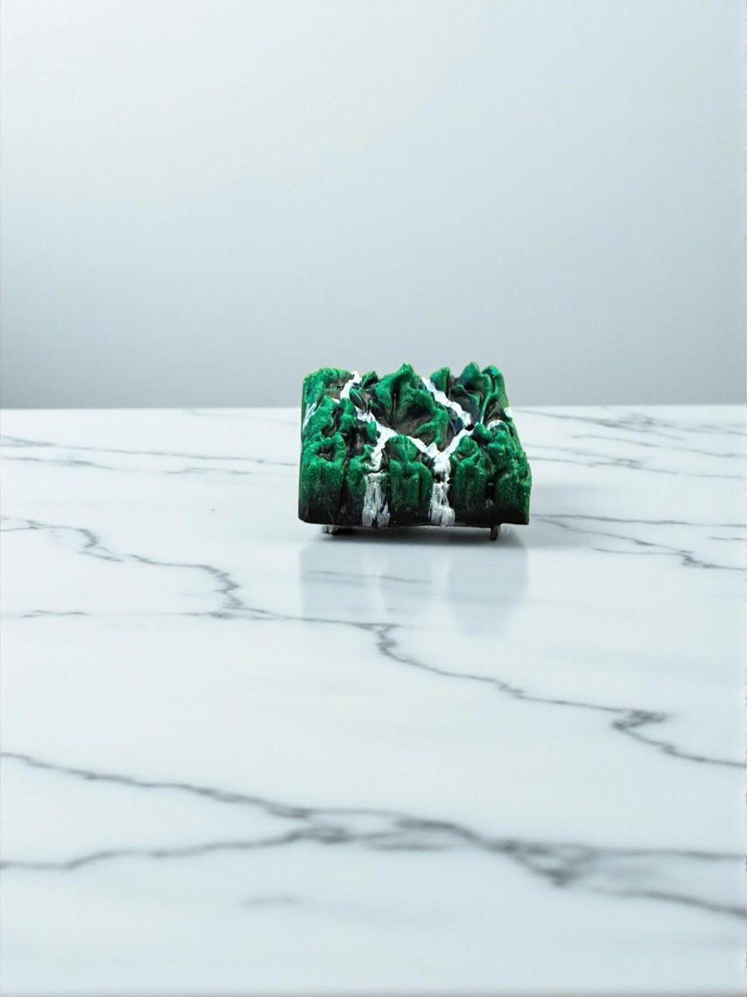 Resin Mountain Forest Miniature – Handmade Desk Decor, Keycap Base - Etsy