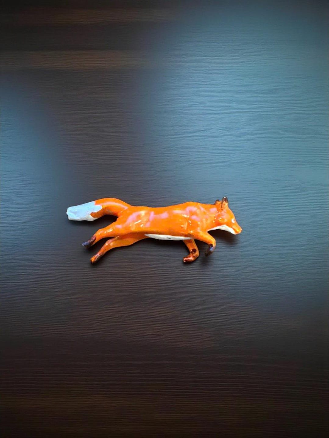 Handmade Mini Resin Fox Figurine – Orange Woodland Decor - Etsy