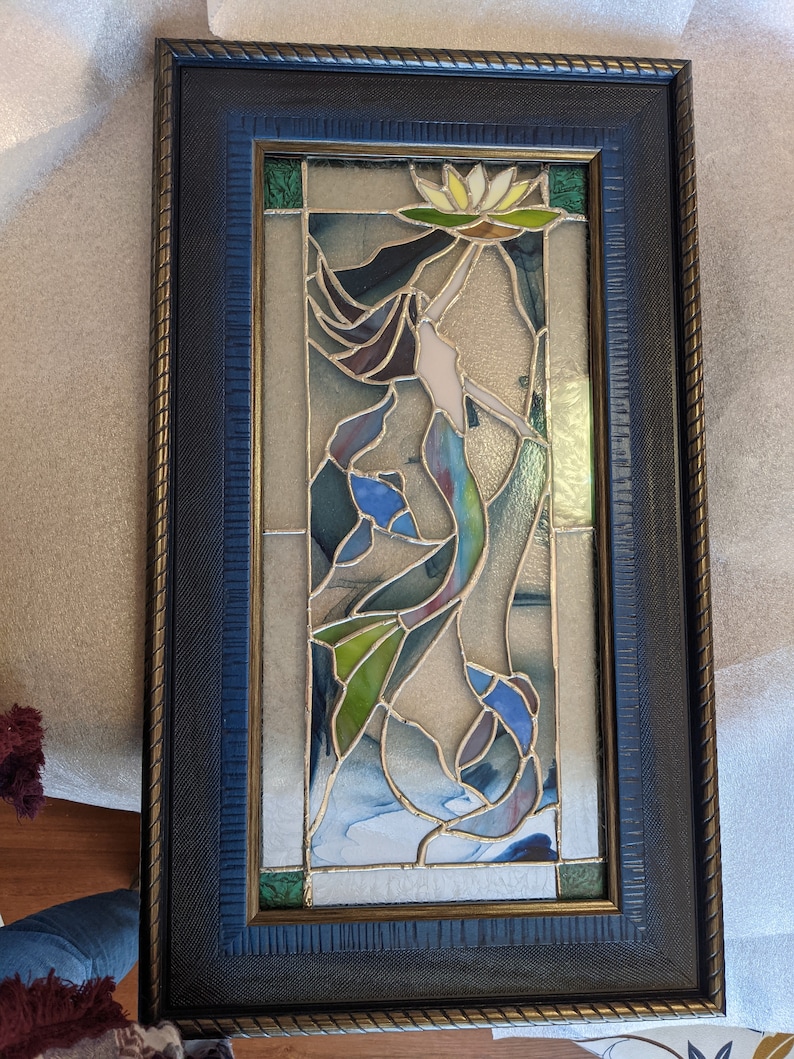 Stained Glass Mermaid Panel - Etsy