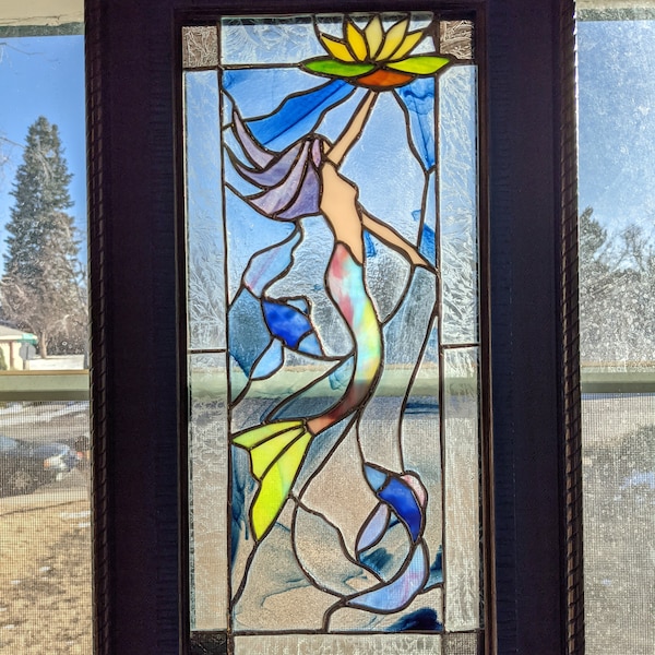 Stain Glass Mermaid - Etsy