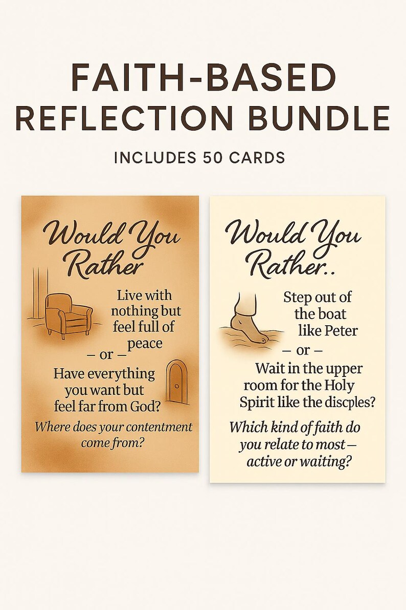 50 Printable Christian Game Cards, Printable Faith-based Cards for ...