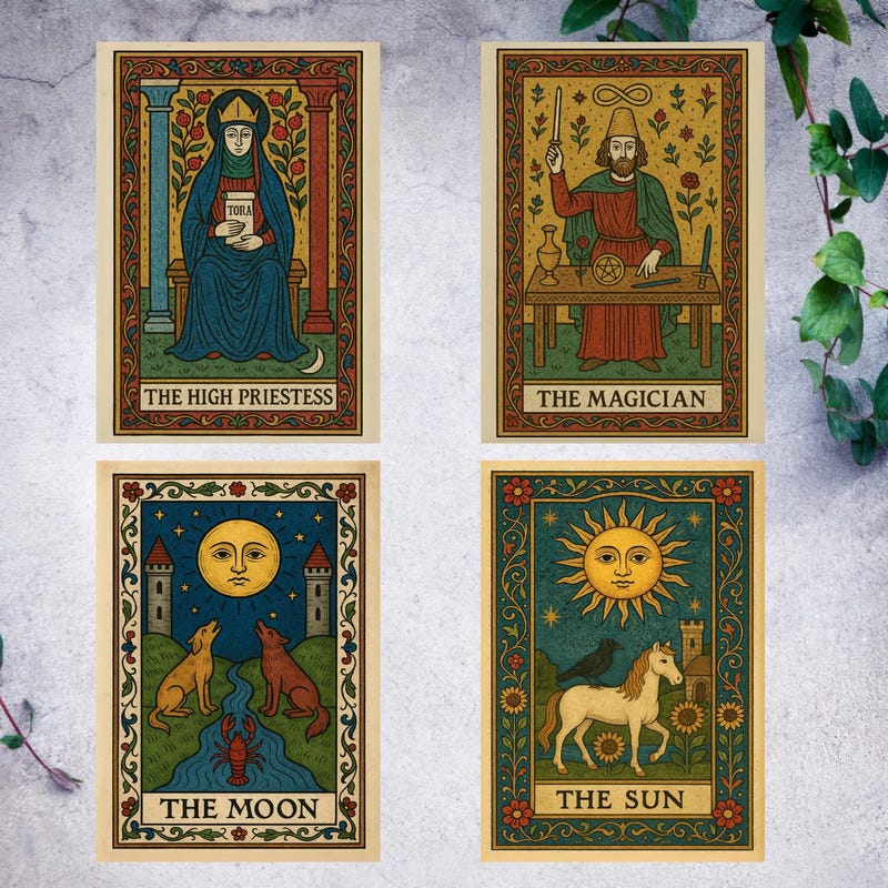 Tarot Card Poster - Etsy