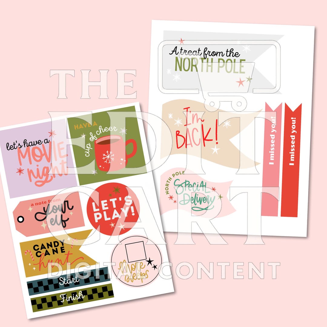 25 Days of Elf on the Shelf Printables Bundle | Fun Elf Activities ...
