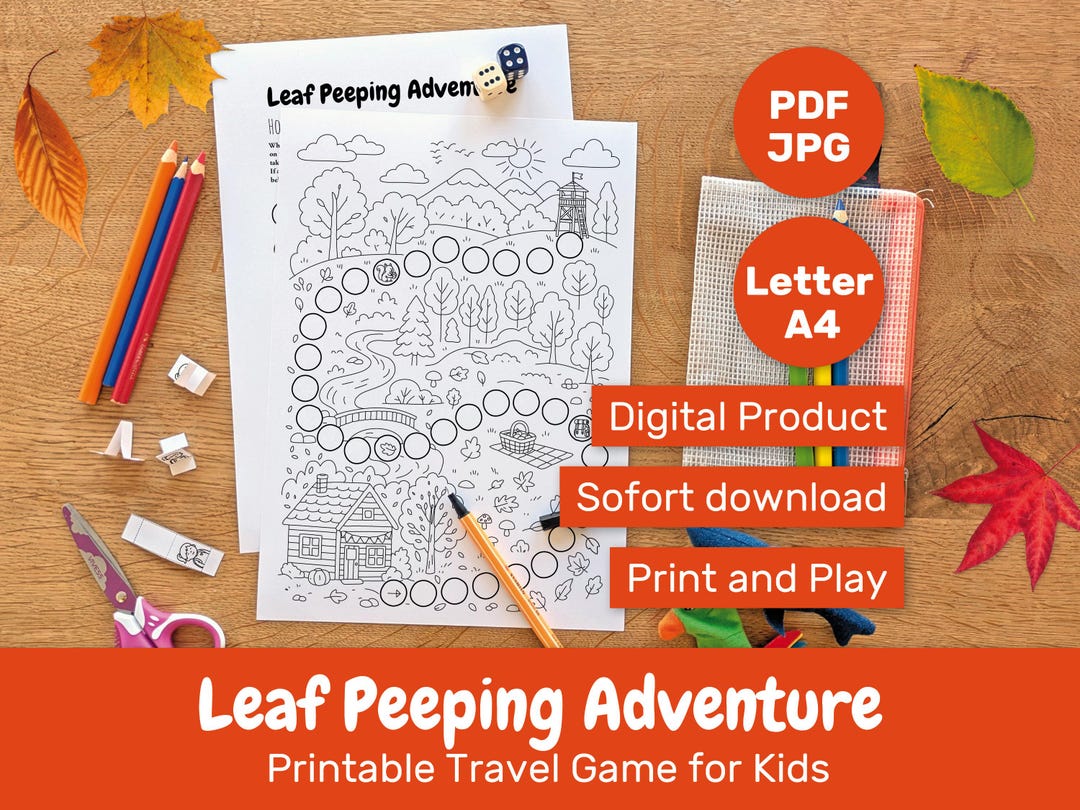 Nature Exploration Board Game Printable for Kids | DIY Scavenger Hunt ...