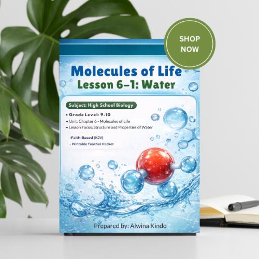 High School Biology Lesson Plan | Molecules of Life - Water (PDF ...