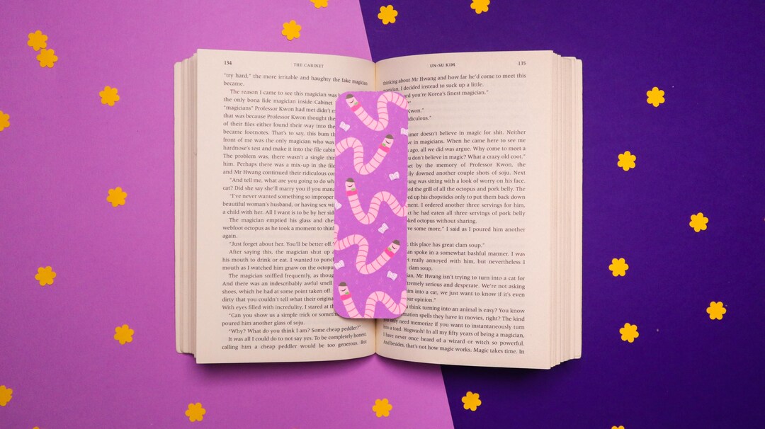 Wilfred the Worm Bookmark | Bookmark | Book Lover | Gifts for ...