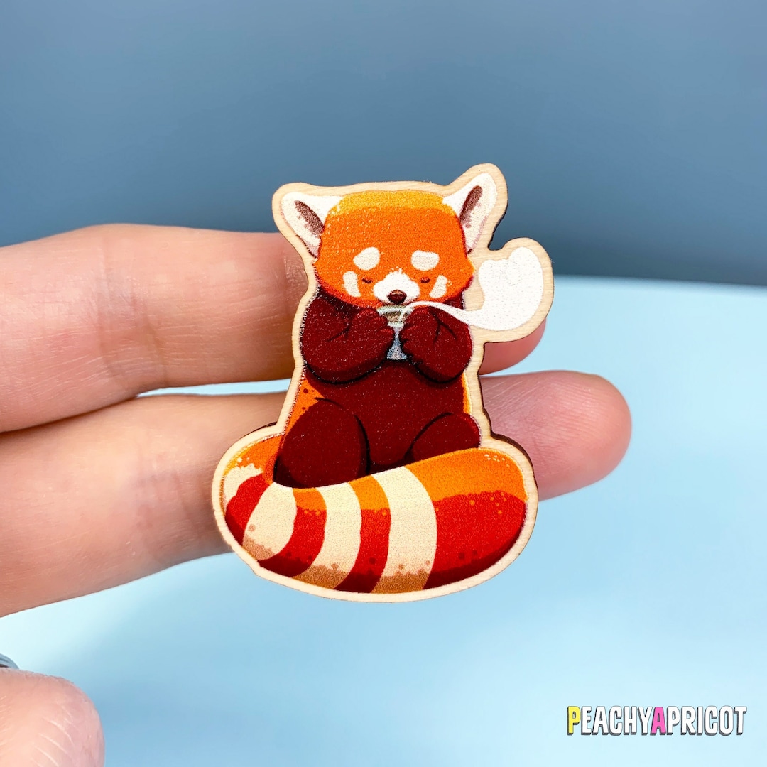 Red Panda Pin | Cute Red Panda Gifts | Animal Pin | Brooch | Badge ...