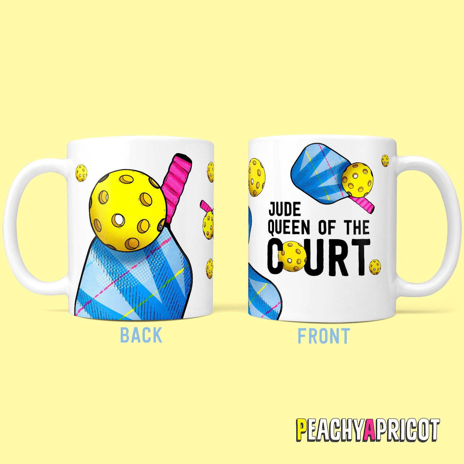 Personalized Pickleball Mug Custom Pickleball Coffee Mug - Etsy