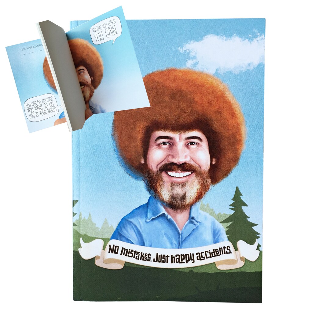 Bob Ross Notebook Happy Little Accidents Official Bob Ross the Joy of ...