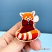 Red Panda Pin Cute Red Panda Gifts Animal Pin Brooch Badge Accessories ...