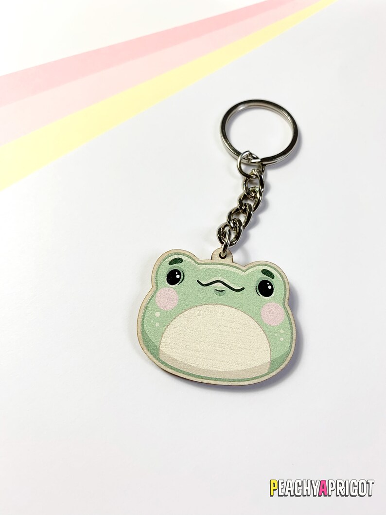 Cute Frog Keychain Frog Charm Kawaii Keychain Frog Gifts - Etsy