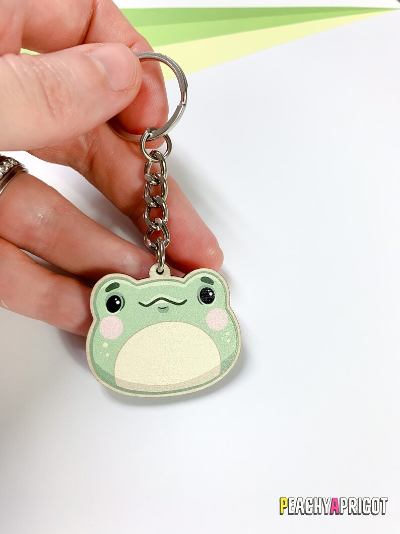 Cute Frog Keychain Frog Charm Kawaii Keychain Frog Gifts - Etsy