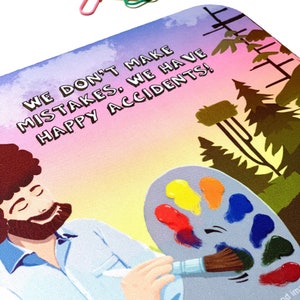 Bob Ross Mouse Pad | Happy Accidents | Bob Ross Quotes Gifts | Bob Ross ...