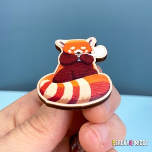Red Panda Pin | Cute Red Panda Gifts | Animal Pin | Brooch | Badge ...