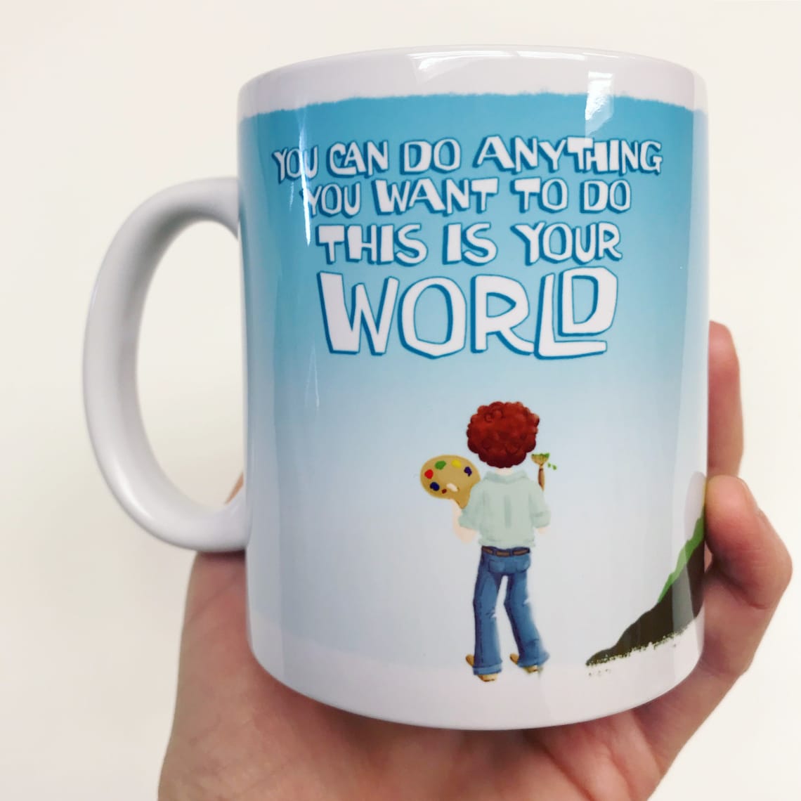 Bob Ross Happy Accidents Mug the Joy of Painting Coffee Cup - Etsy