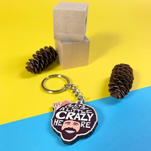 Bob Ross Squirrel Keychain | Bob Ross Gifts | Birthday Gift | Let’s Get ...