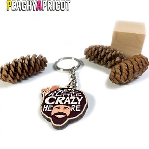Bob Ross Squirrel Keychain | Bob Ross Gifts | Birthday Gift | Let’s Get ...